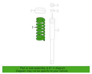 Genuine Mercedes Coil Spring - 1723240504 - Modded Euros
