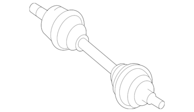 Genuine Mercedes CV Axle Assembly - 1663301500 - Modded Euros