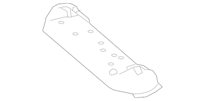 Genuine Mercedes Exhaust Heat Shield - 1666821171 - Modded Euros