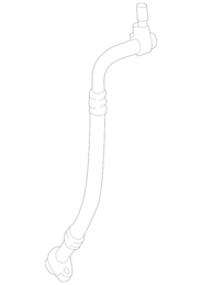 Genuine Mercedes A/C Refrigerant Suction Hose - 1668301415 - Modded Euros