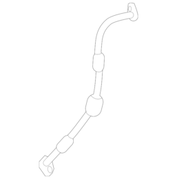 Genuine Mercedes A/C Refrigerant Suction Hose - 2518300615 - Modded Euros