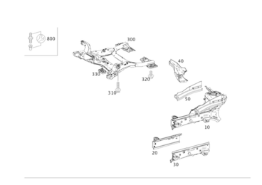 Genuine Mercedes Suspension Subframe Crossmember - 2466201200 - Modded ...