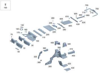 Genuine Mercedes Suspension Strut Brace - 2235240100 - Modded Euros