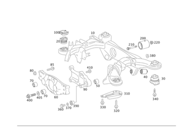 Genuine Mercedes Suspension Subframe Reinforcement Bracket - 2223510018 ...