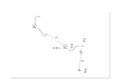 Genuine Mercedes Suspension Stabilizer Bar - 2223200111 - Modded Euros