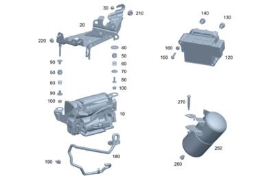 Genuine Mercedes Suspension Air Compressor Line - 2139970052 - Modded Euros