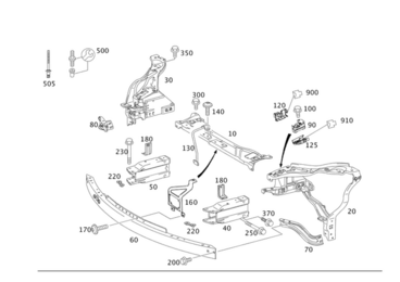 Genuine Mercedes Frame Stiffener - 2126200028 - Modded Euros