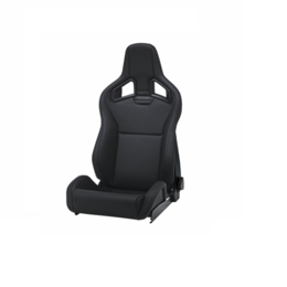 Recaro Sportster CS Driver Seat - Black Vinyl/Black Vinyl - Modded Euros