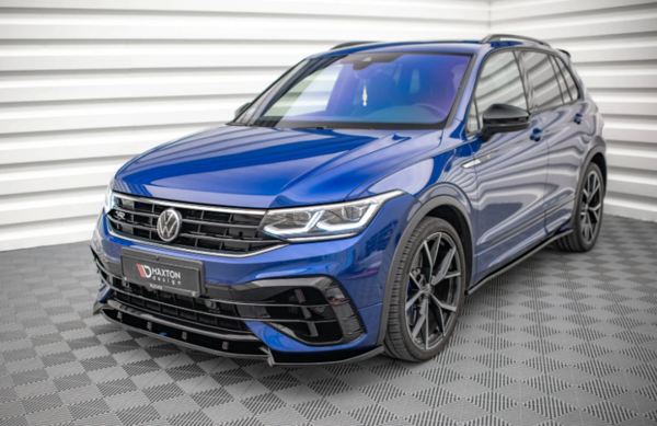 Maxton Design V.2 Front Splitter - Carbon Look (22+ Tiguan R/R-Line ...